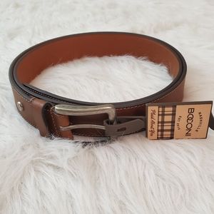 Boconi | Accessories | Boconi Mens Brown Leather Belt Sizes 38 4 42 ...